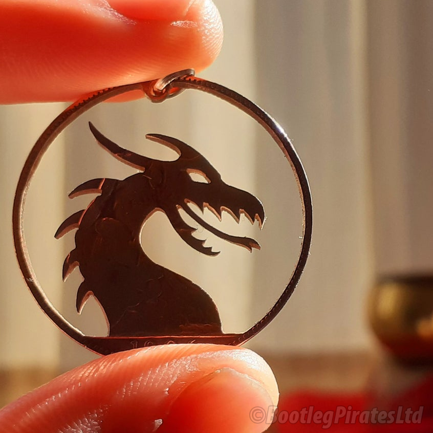 Dragon Head, Hand Cut Coin. – Bootleg Pirates