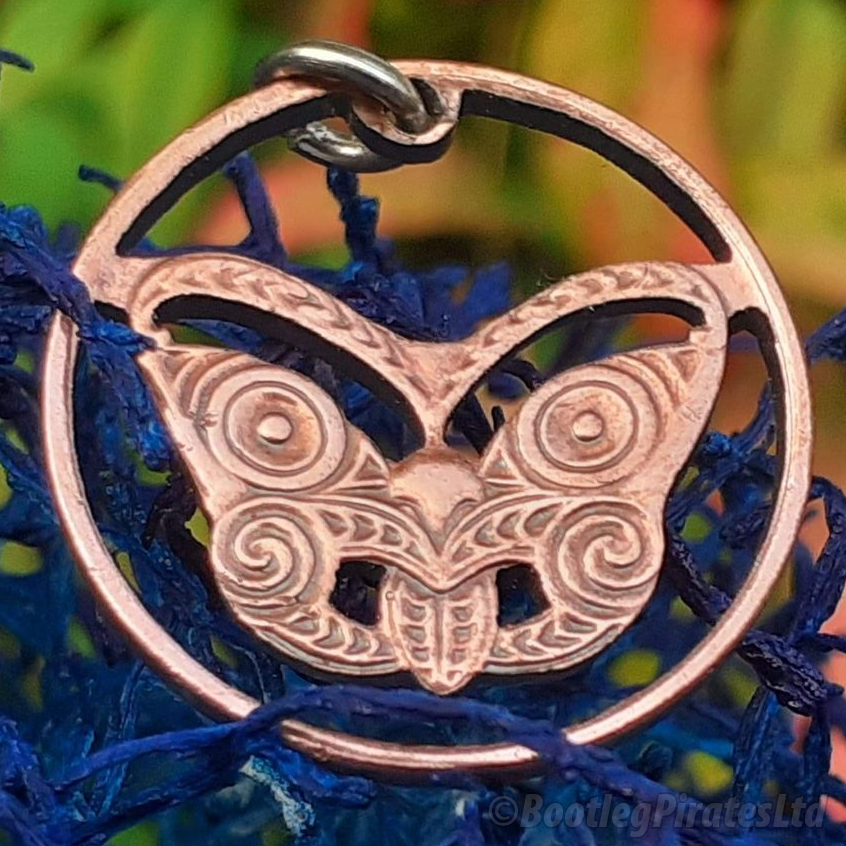 Maori Koruru Mask, Hand Cut Coin. – Bootleg Pirates